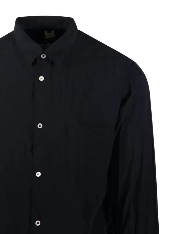 Comme Des Garçons Crinkled Pocket Poplin Shirt