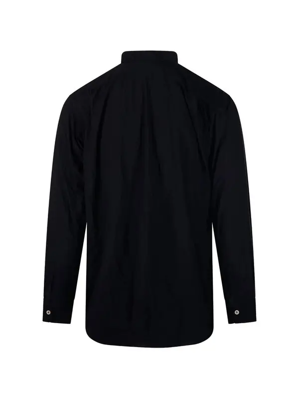 Comme Des Garçons Crinkled Pocket Poplin Shirt