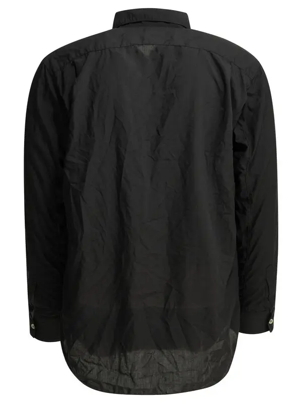Comme Des Garçons Crinkled Pocket Poplin Shirt