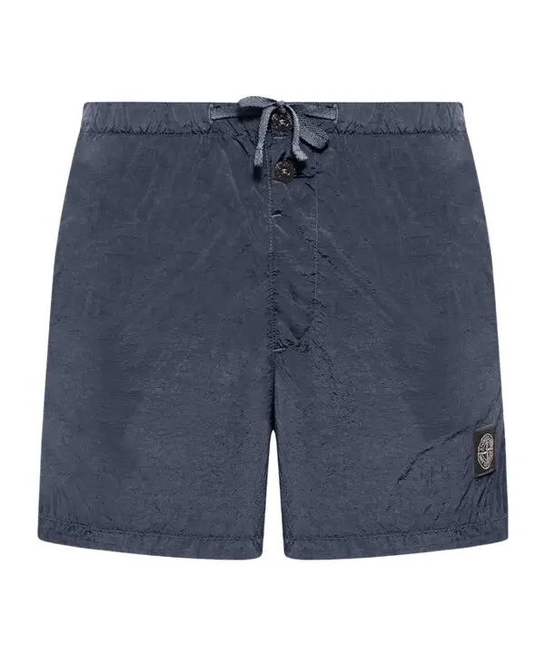 Stone Island Elastic-waist Swim Trunks