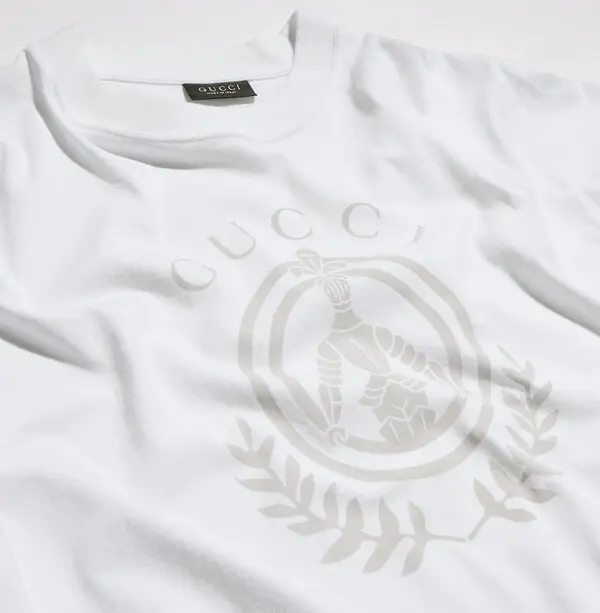 Gucci Cotton Jersey T-shirt With Print - White