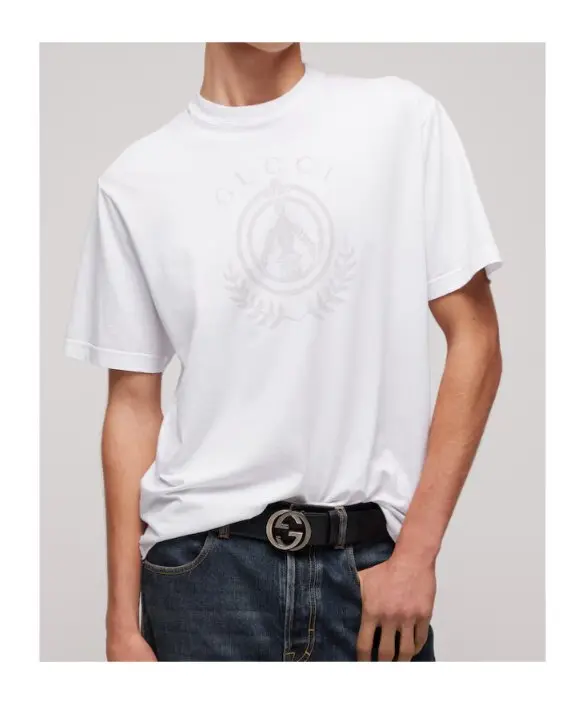 Gucci Cotton Jersey T-shirt With Print - White