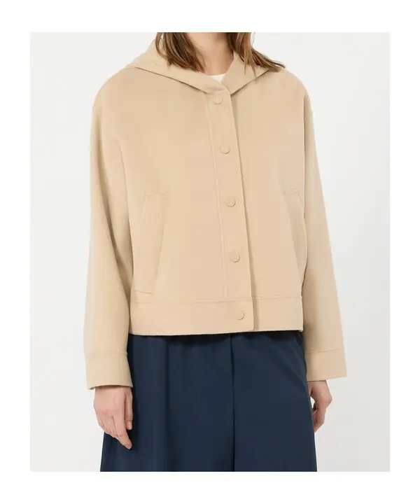 Max Mara Wool Hooded Jacket