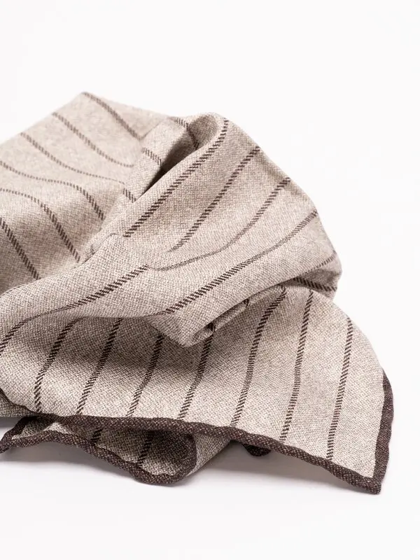 Brunello Cucinelli Striped Pocket Square