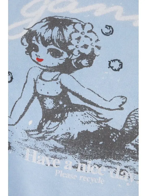 GANNI Mermaid Crewneck T-shirt