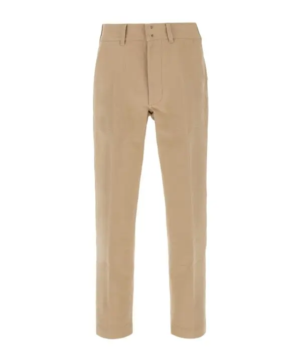 TOM FORD Mid-rise Straight-leg Trousers - Nude