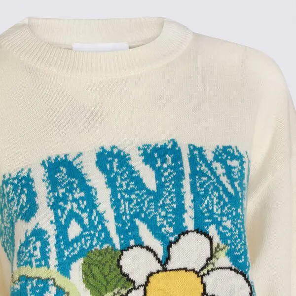 GANNI Strawberry Print Oversized Jumper