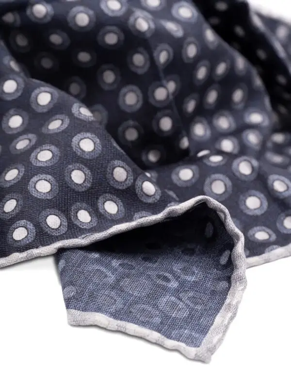 Brunello Cucinelli Geometric Print Silk Scarf