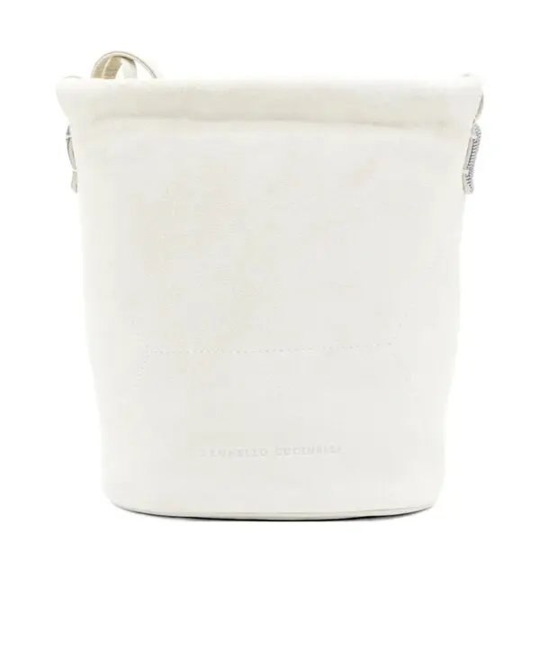 Brunello Cucinelli Monili-embellished Suede Shoulder Bag