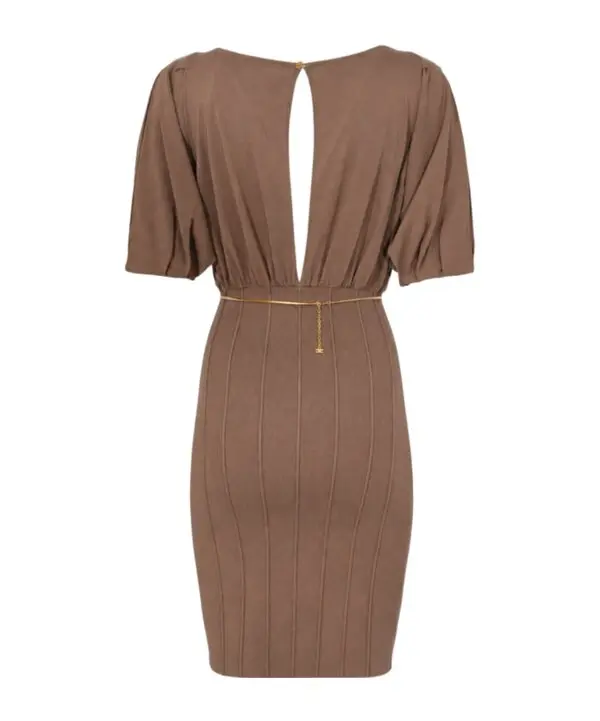 Elisabetta Franchi Lacca" Necklace Mini Dress