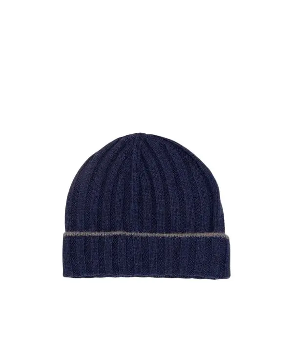 Brunello Cucinelli Ribbed Hat - Black