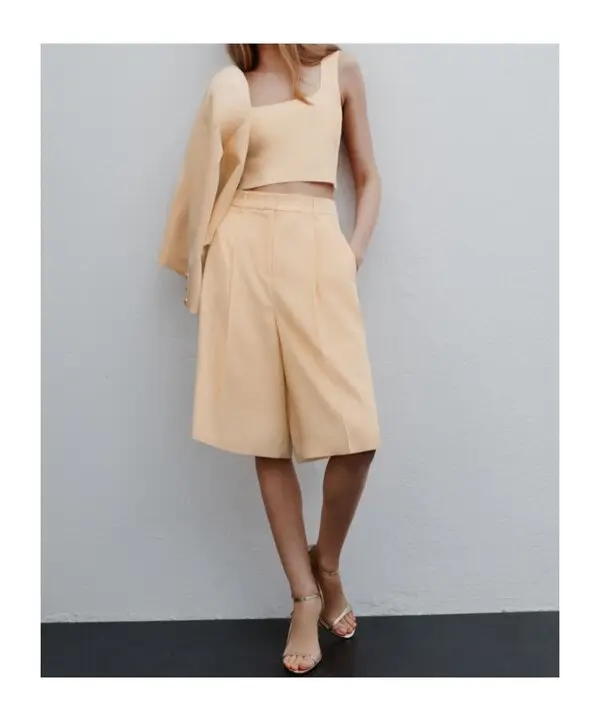 Marella Envers Satin Bermuda Shorts