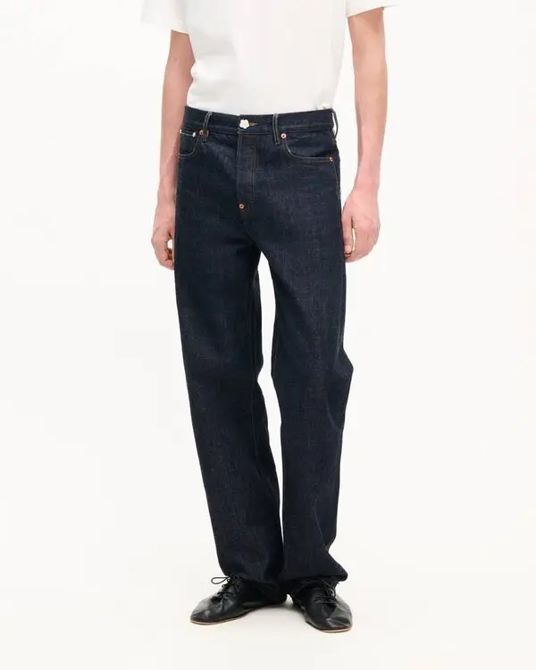 Kenzo Tulip Straight Fit Jeans In Japanese Denim