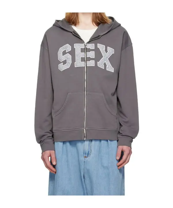 CARNE BOLLENTE Zip Up Hoodie - Gray