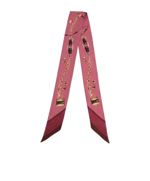 Chloé Pointed Silk Scarf - Pink
