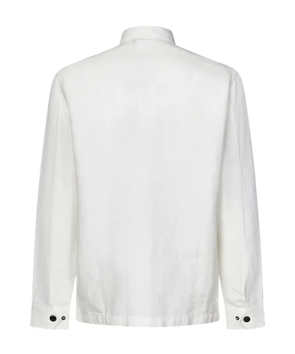 C.P. COMPANY Logo-embroidered Straight Hem Shirt