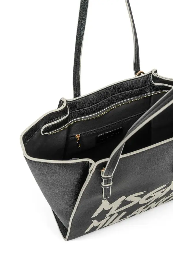 MSGM Top Handle Logo Bag