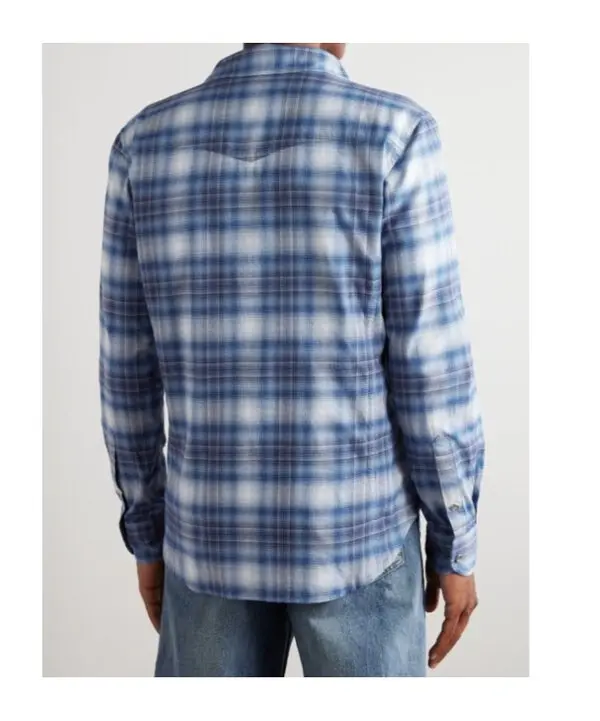 TOM FORD Long Sleeved Checked Shirt