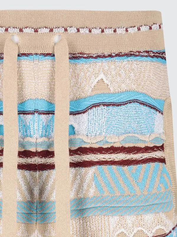 LANEUS Knitted Jacquard Shorts