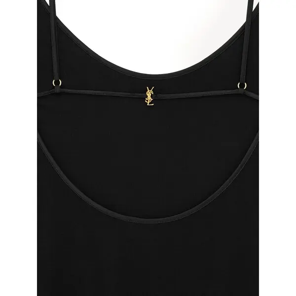 Saint Laurent Cassandre Knit Dress - Black