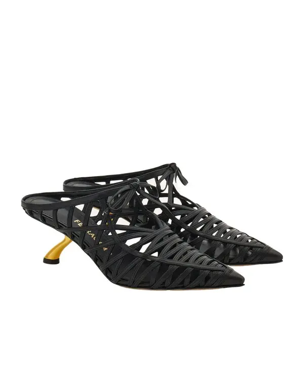 FERRAGAMO S-shaped Heel Mule