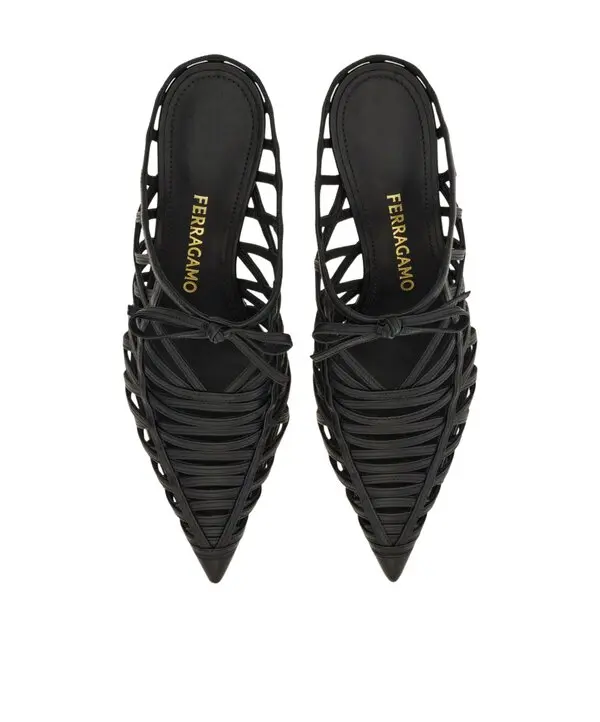 FERRAGAMO S-shaped Heel Mule