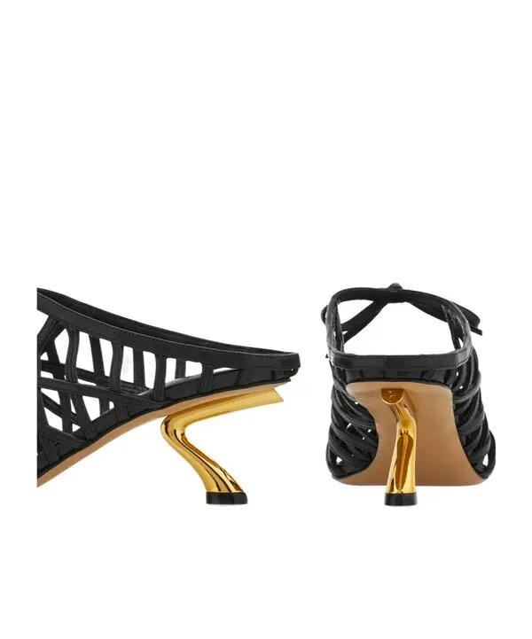 FERRAGAMO S-shaped Heel Mule
