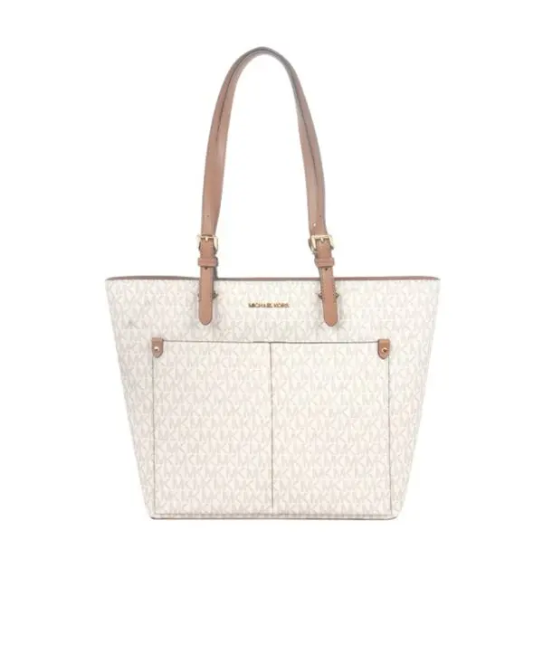 Michael Kors Collision Color Shoulder Strap Medium Shoulder Bag - White
