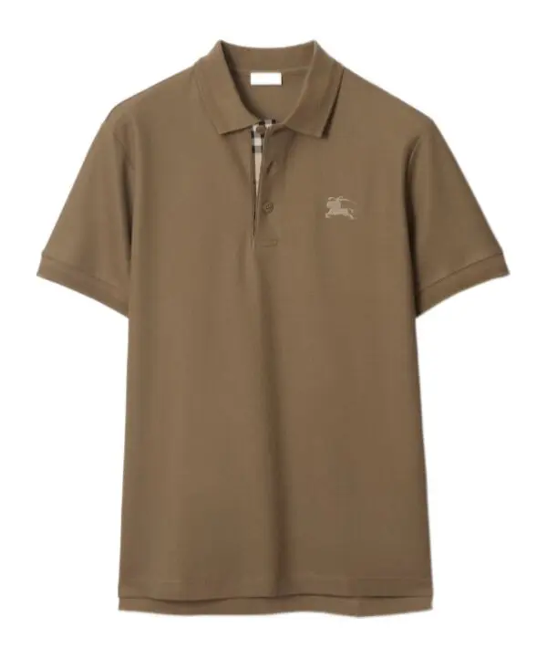 Burberry Ekd Embroidered Short Sleeved Polo Shirt