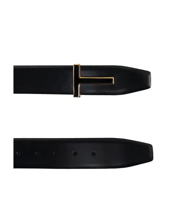 TOM FORD T Logo Buckle Belt