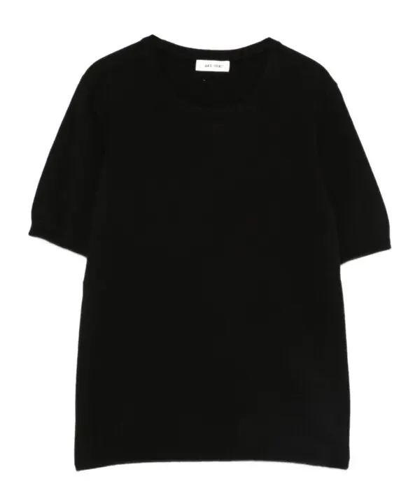 Soft Goat Short-sleeve Sweater