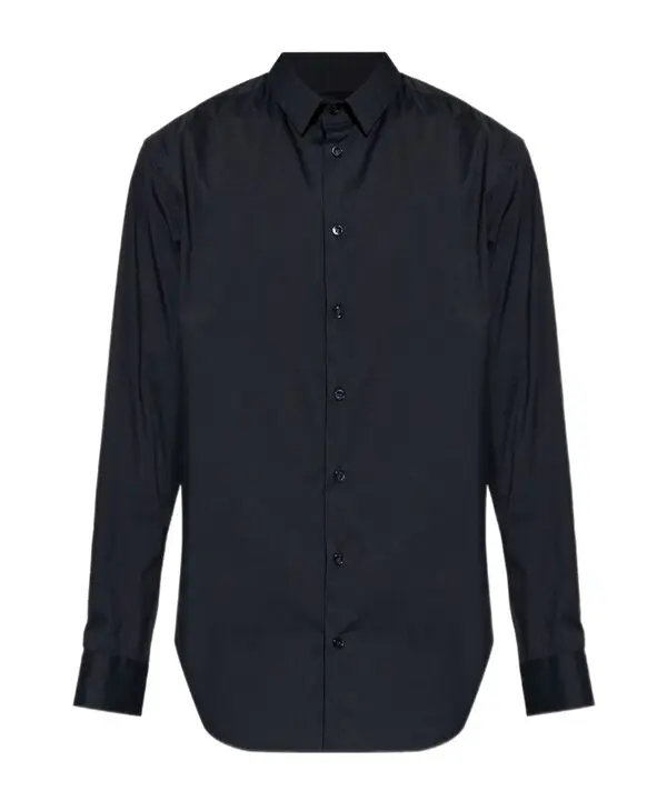 Giorgio Armani Curved Hem Buttoned Shirt