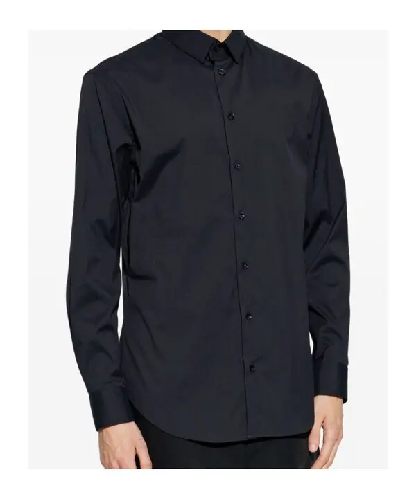Giorgio Armani Curved Hem Buttoned Shirt