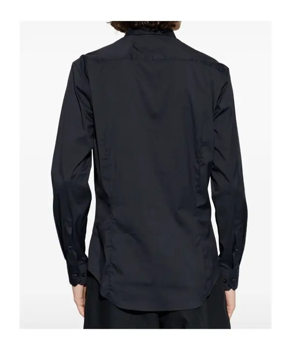 Giorgio Armani Curved Hem Buttoned Shirt