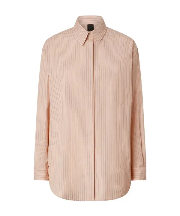 Pinko Oversized Striped Poplin Shirt