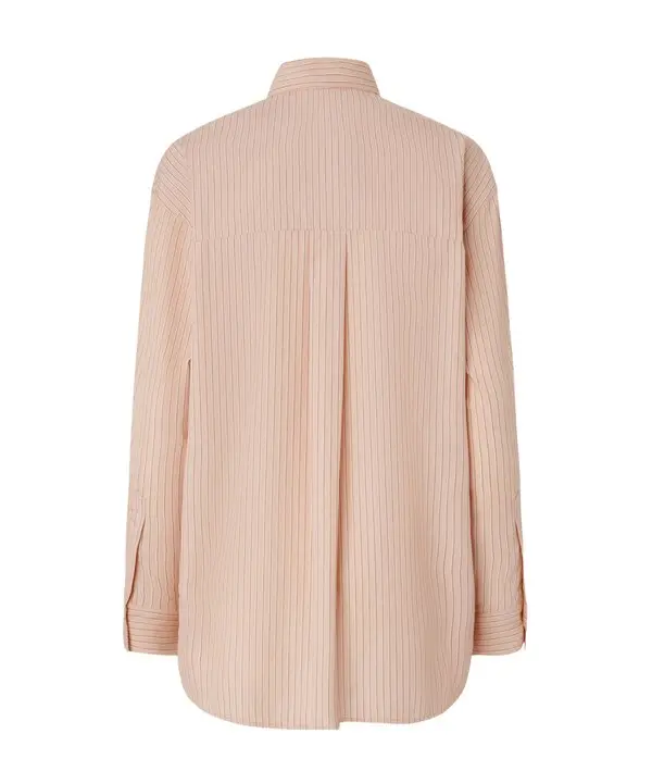 Pinko Oversized Striped Poplin Shirt