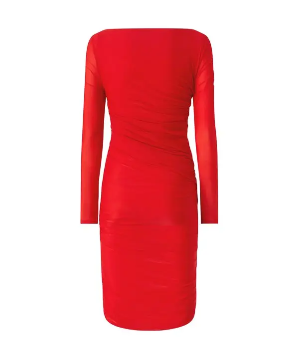 Pinko Long-sleeve Wrap Detailed Dress