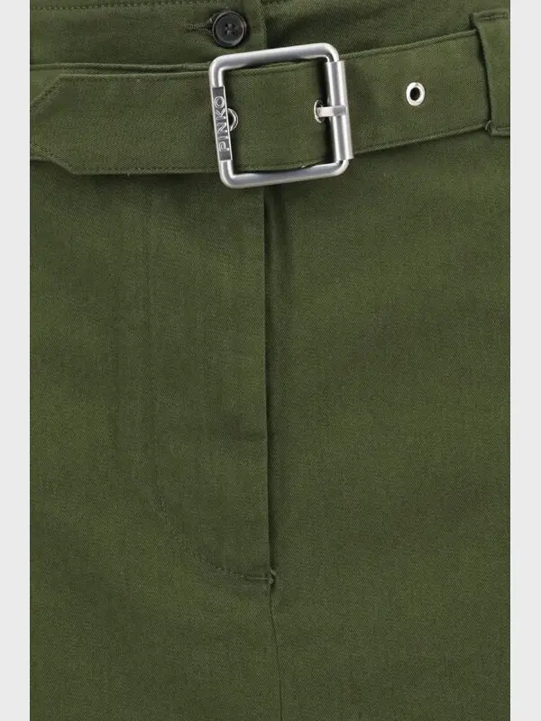 Pinko Belted Cargo Midi Skirt