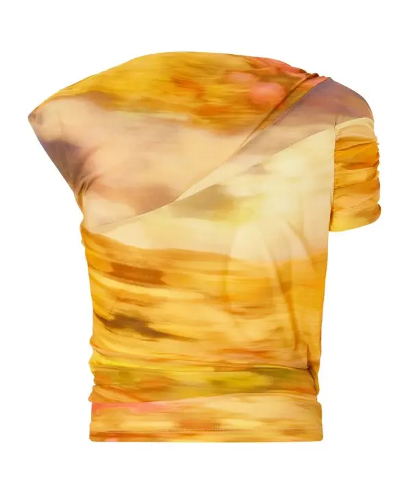 Pinko Asymmetrical Tie-dye T-shirt