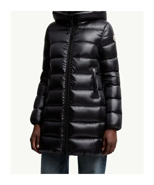 Moncler Suyenne Hooded Mid-length Down Jacket