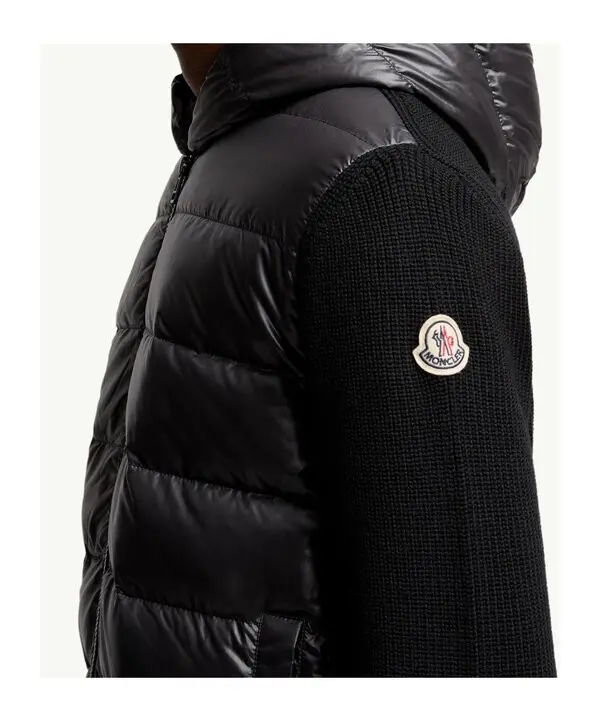 Moncler Padded Wool Zip-up Hoodie