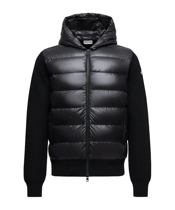 Moncler Padded Zip-up Hoodie With Down-filled Front