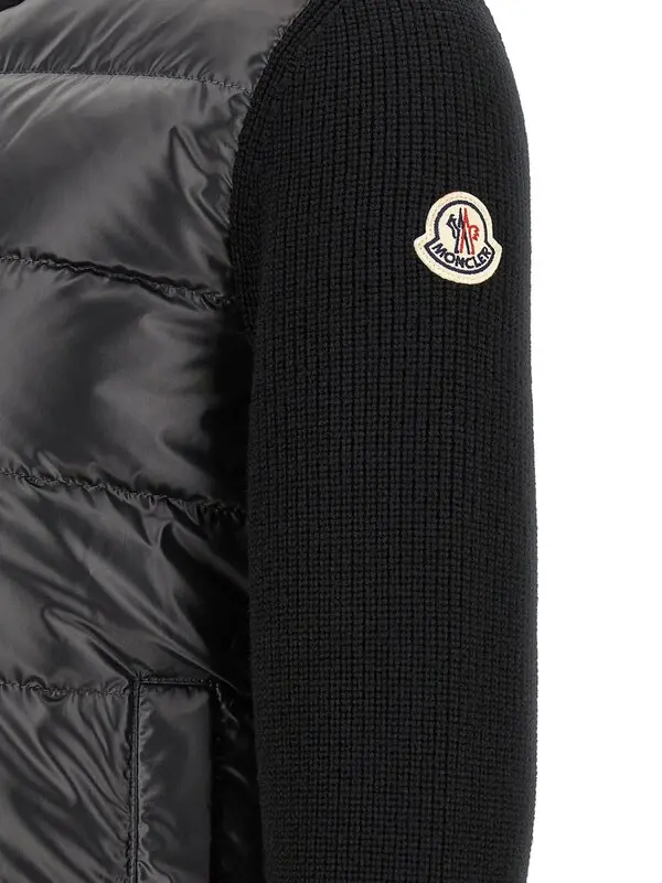 Moncler Padded Zip-up Hoodie With Down-filled Front