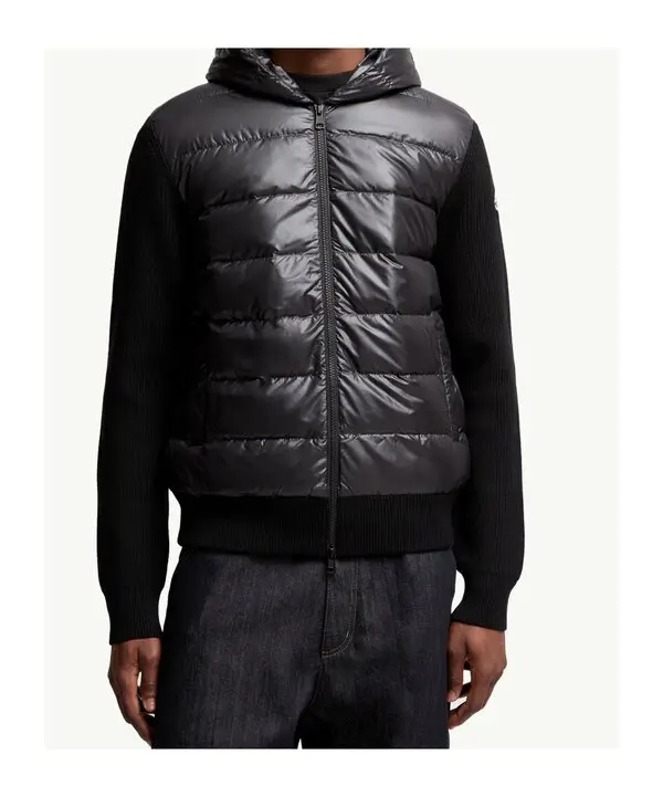 Moncler Padded Zip-up Hoodie With Down-filled Front