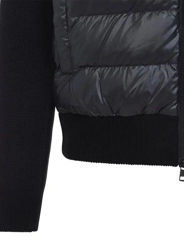 Moncler Padded Zip-up Hoodie With Down-filled Front