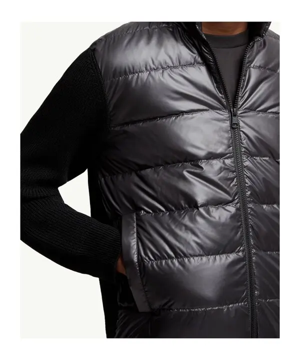 Moncler Padded Zip-up Hoodie With Down-filled Front