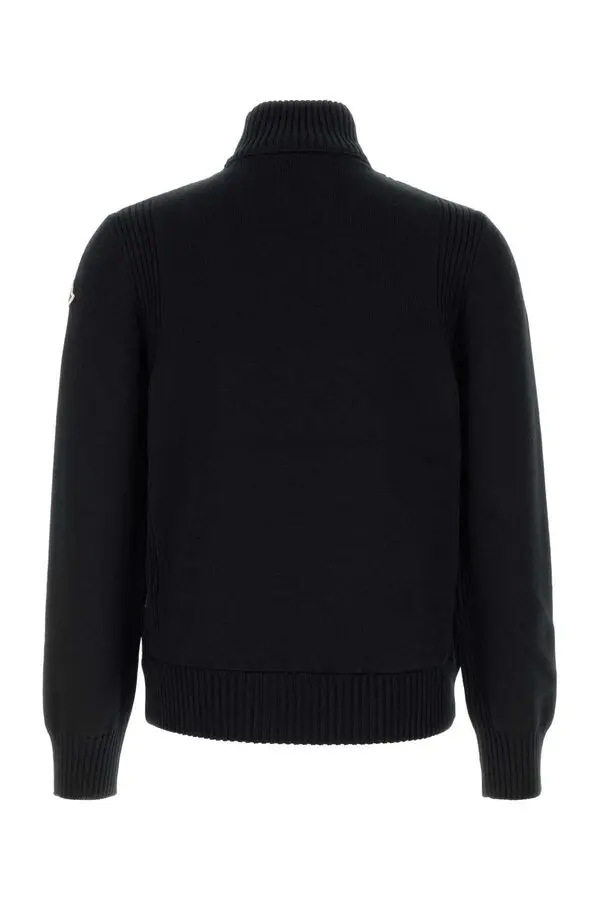 Moncler Padded Panel-knit Jacket - Black