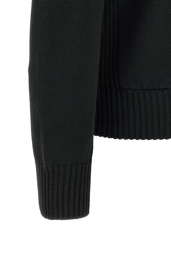 Moncler Padded Panel-knit Jacket - Black