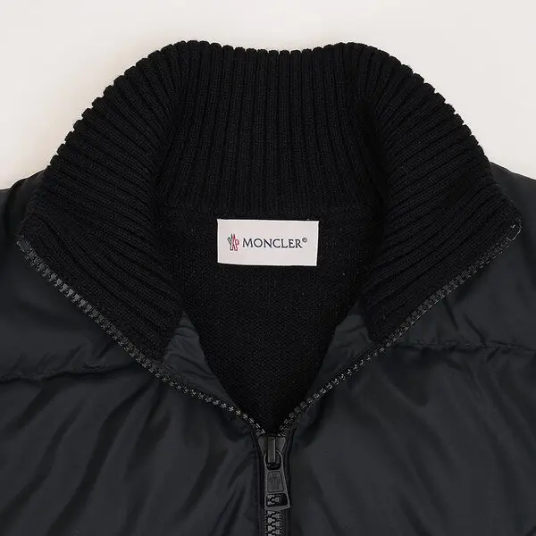 Moncler Padded Panel-knit Jacket - Black