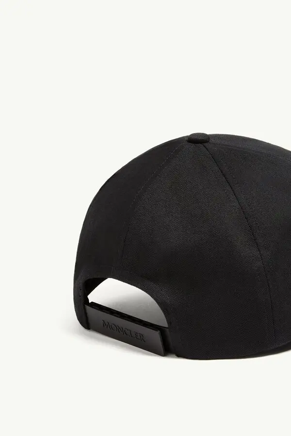 Moncler Cotton Gabardine Baseball Cap